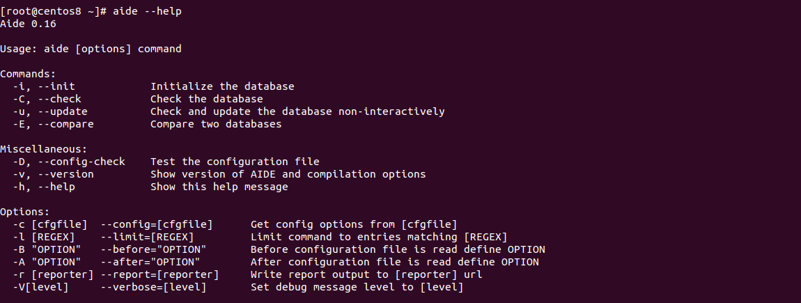 Cara Install, Konfigurasi dan Menggunakan AIDE di CentOS 8 - Linuxid