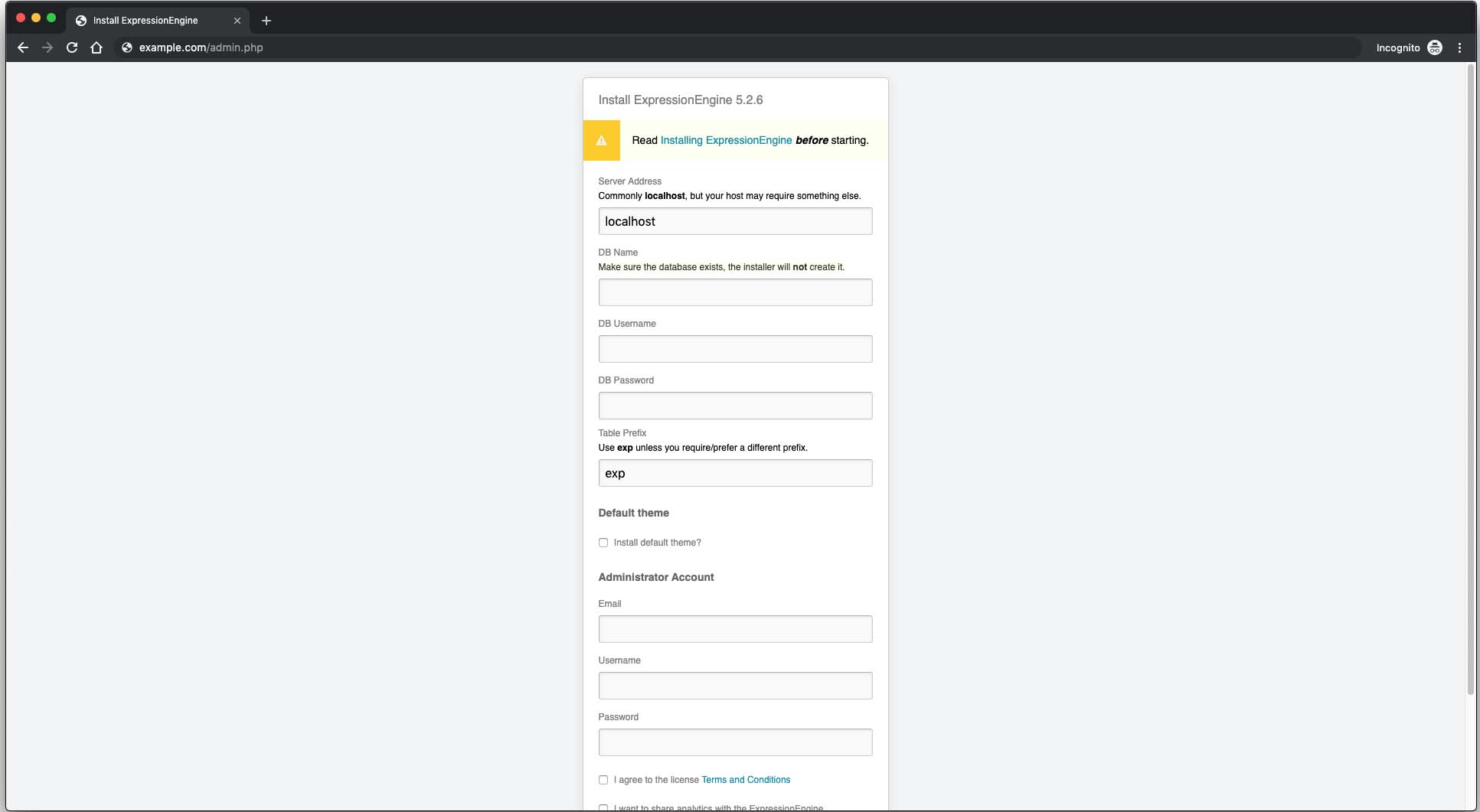 Cara Install Dan Konfigurasi Cms Expressionengine Di Centos 8 Linuxid