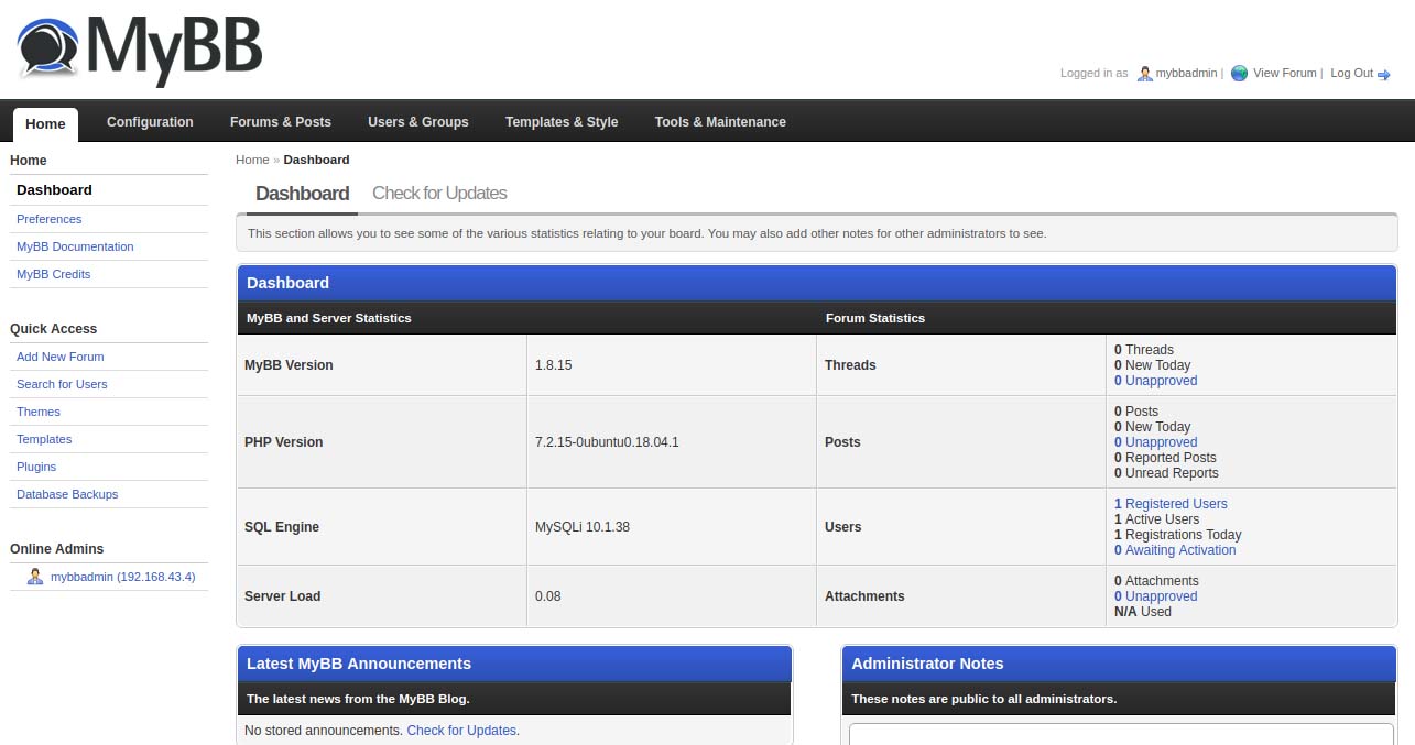 Cara Install dan Konfigurasi CMS MyBB Forum di Ubuntu Server - Linuxid